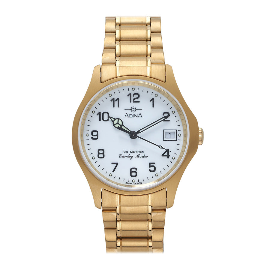 Adina Country Master Gents Work Gold 34mm NK60 G1FB – Granbergs Watches