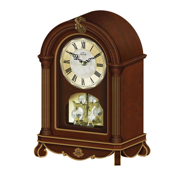 Adina Mantle Clock Walnut 21x11x31cm CL07J-9153 – Granbergs Watches